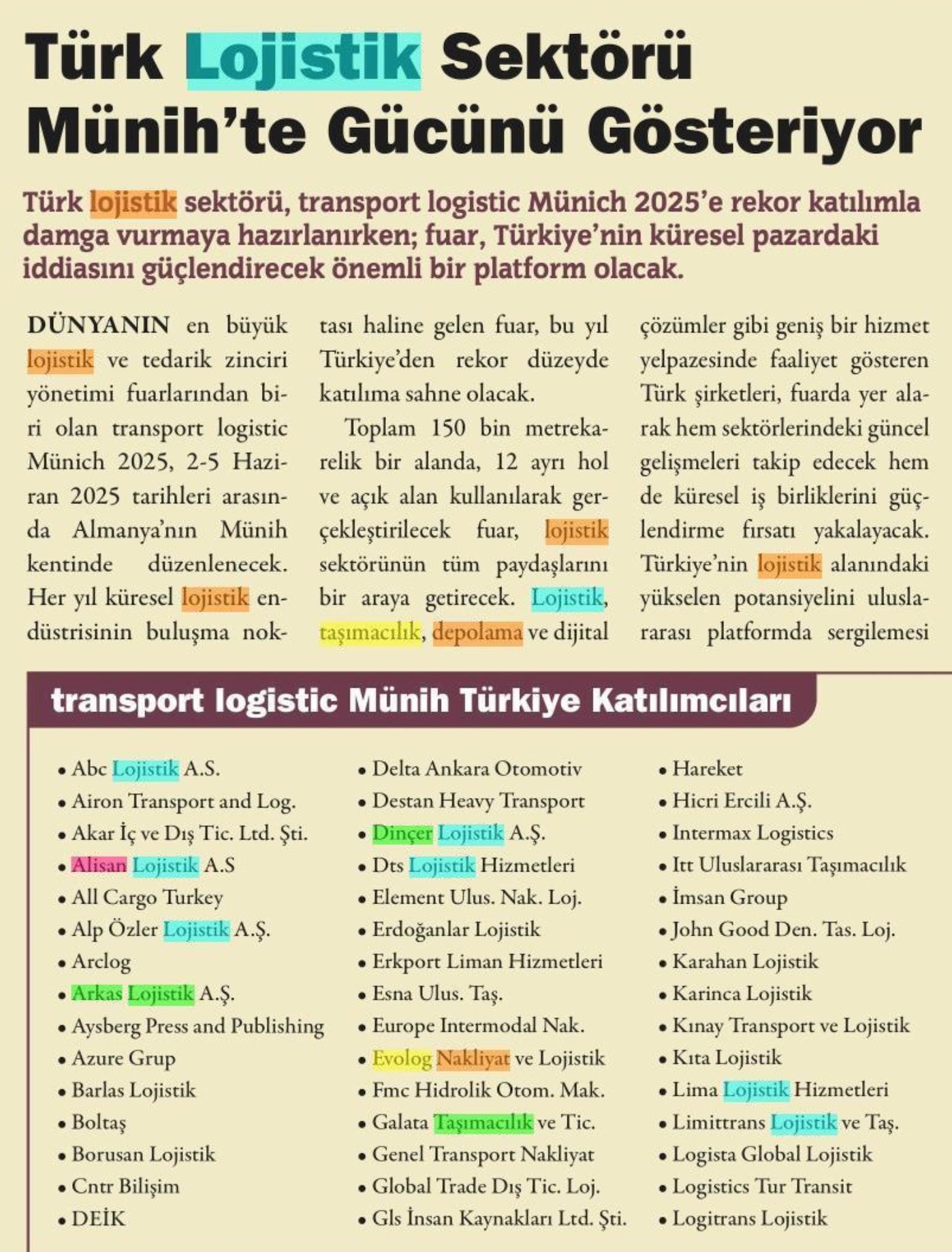 Solmaz - Turkey's Leading Transportation, Customs, and Logistics Company